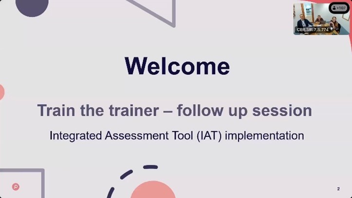 Virtual Integrated Assessment Tool (IAT) – Train-the-trainer session 2 ...