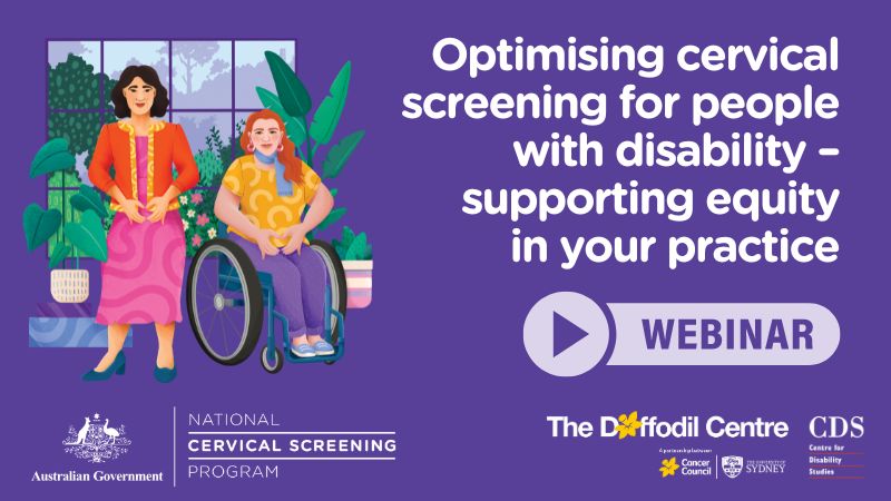 Equity in cervical screening webinar | Australian Government Department of Health, Disability ...
