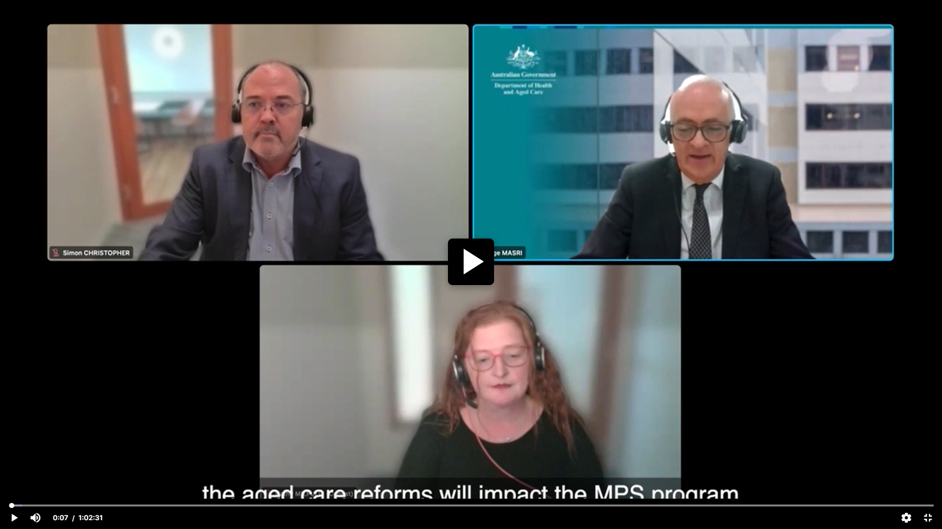 Webinar 1: Aged Care Reforms – Impacts on the Multi-Purpose Service ...