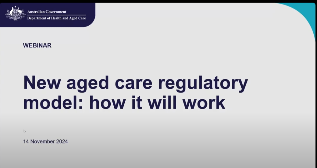 New aged care regulatory model: how it will work – Video | Australian Government Department of ...