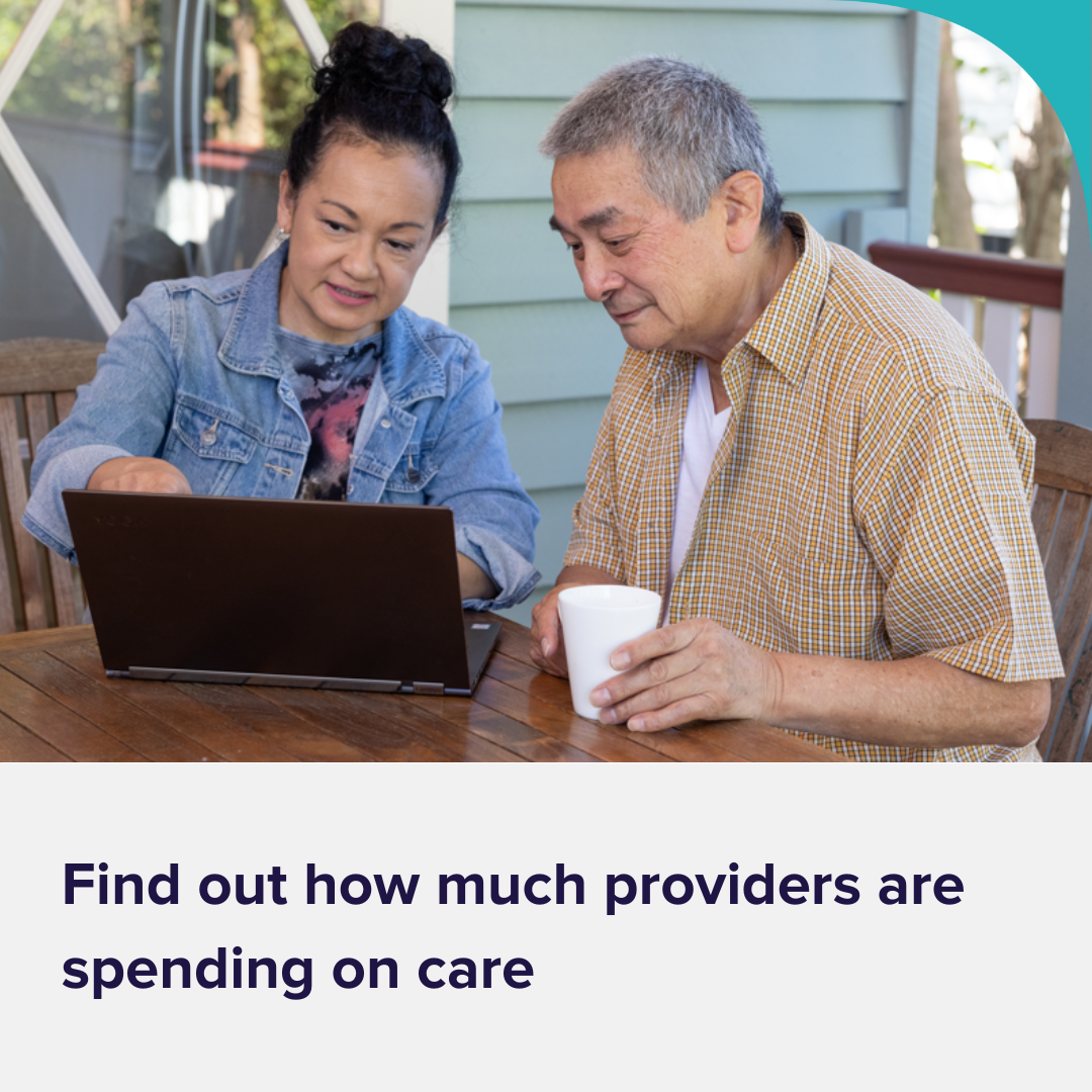 Provider finance and operation information for older people, their families and their carers ...