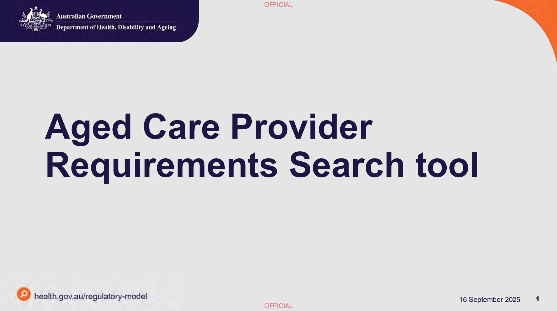 Aged Care Provider Requirements Search tool – Video | Australian ...