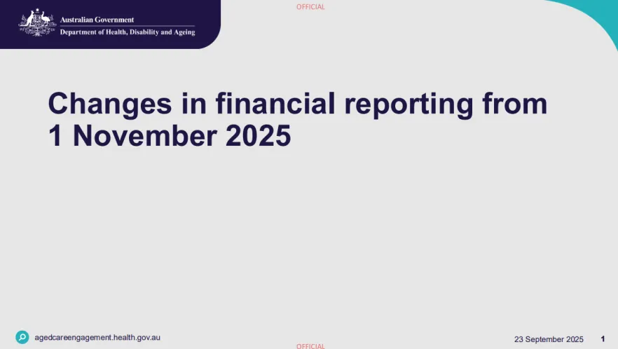 Changes in financial reporting from 1 November 2025 – Video ...