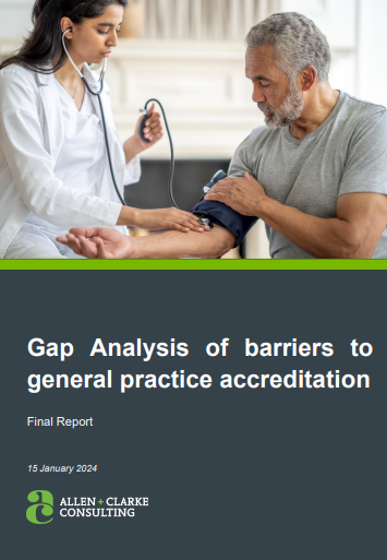 Gap Analysis of barriers to general practice accreditation 2024 ...