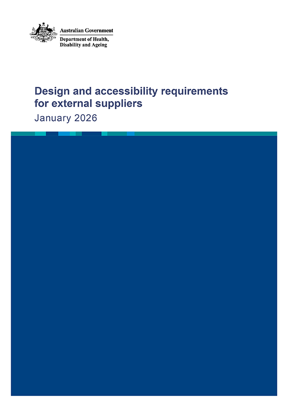Design and accessibility requirements for external suppliers ...