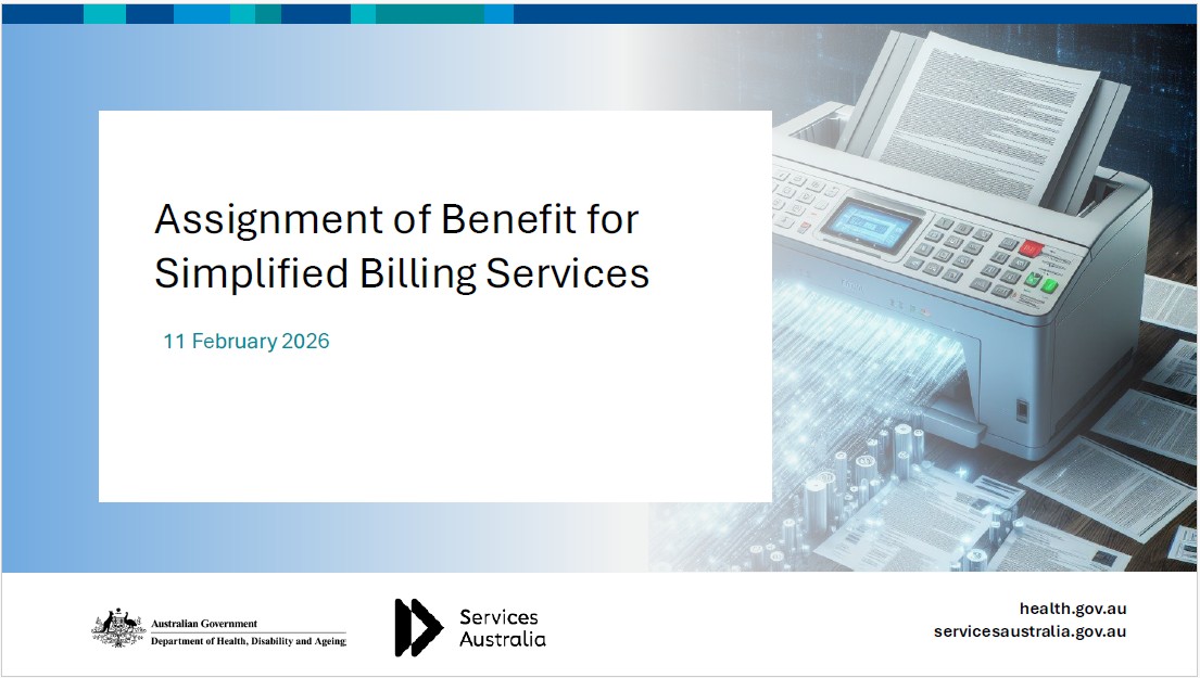 Assignment of Benefit – Simplified Billing Legislation changes ...