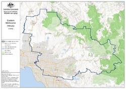 Eastern Melbourne (Vic) Primary Health Network (PHN) map – topographic ...