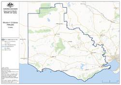 Western Victoria Primary Health Network (PHN) map – topographic ...