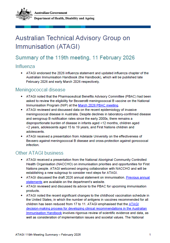 Immunisation | Australian Government Department of Health, Disability ...