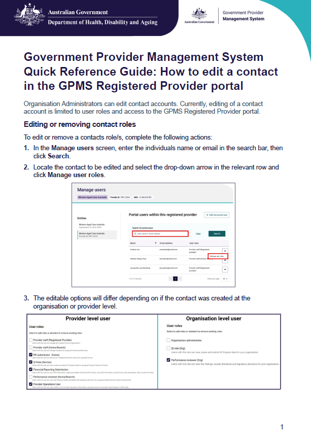 Government Provider Management System resources | Australian Government ...