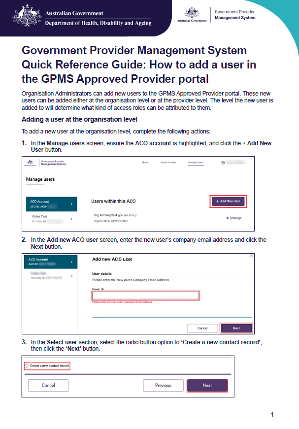 Government Provider Management System (GPMS) | Australian Government ...