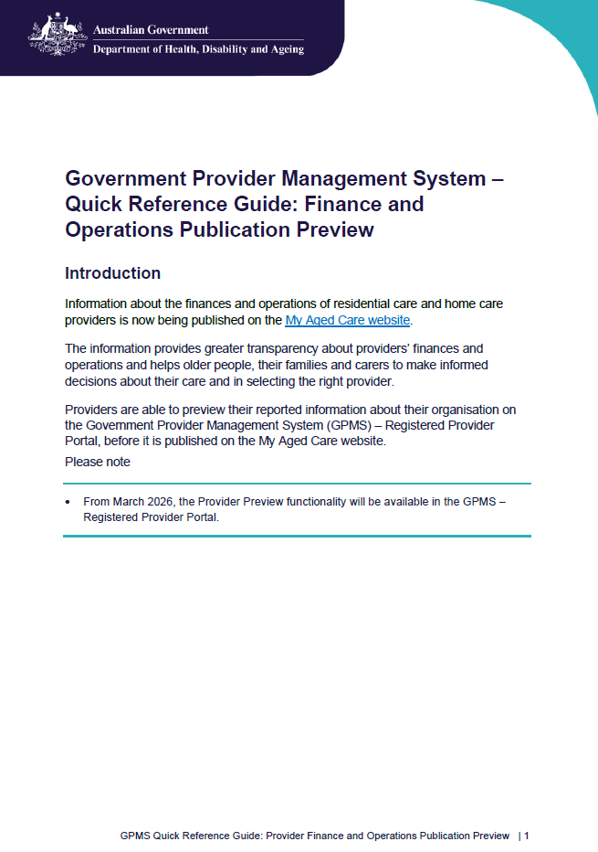 Government Provider Management System (GPMS) | Australian Government ...