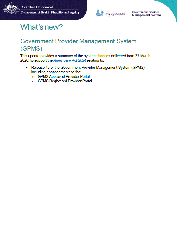 Government Provider Management System resources | Australian Government ...