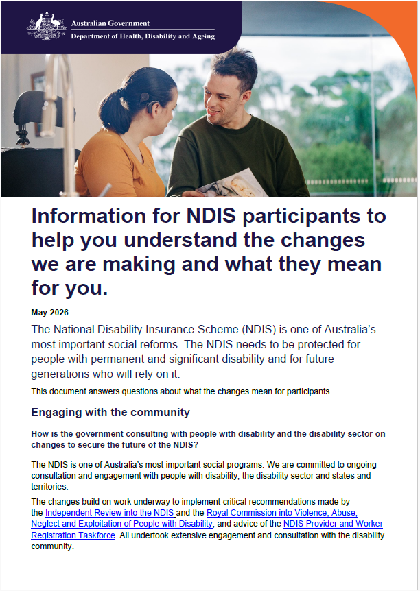 NDIS legislation resources | Australian Government Department of Health ...