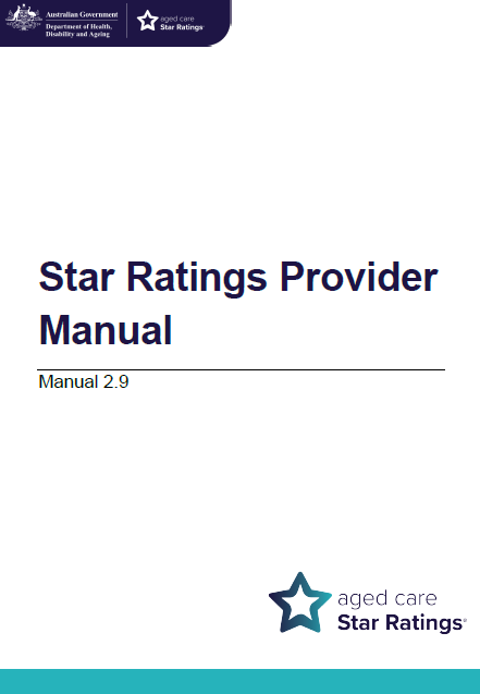 Star Ratings Provider Manual | Australian Government Department of ...