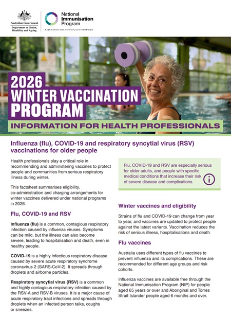 Immunisation | Australian Government Department of Health, Disability ...