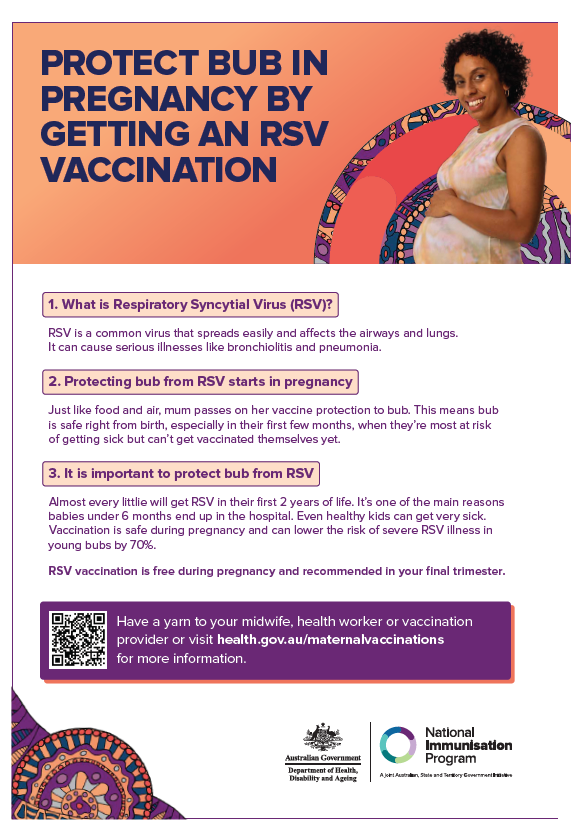 First Nations Maternal RSV Fact sheet | Australian Government ...