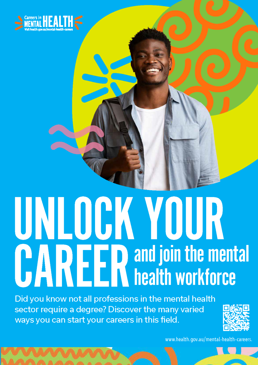 Mental health careers – Poster – Unlock your career | Australian ... Mental health careers – Poster – Unlock your career | Australian ...