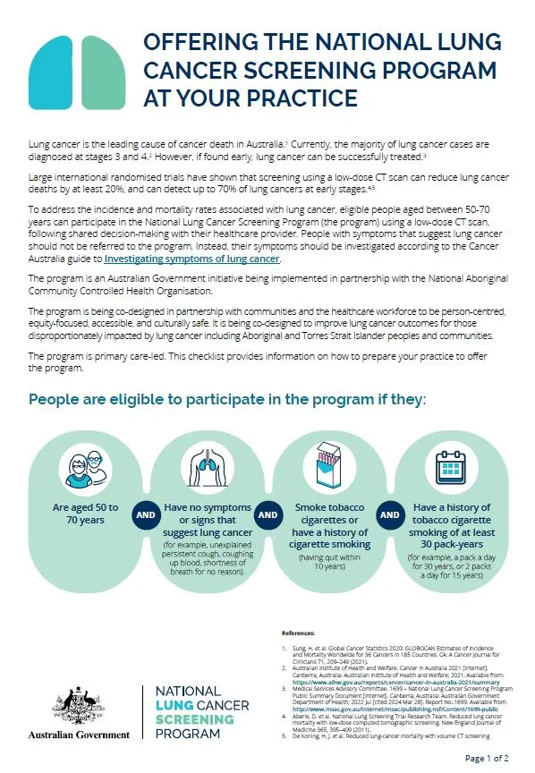 National Lung Cancer Screening Program – Offering The National Lung ...