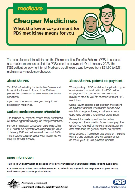 PBS price reduction: What the lower co‑payment means for you – Fact ...