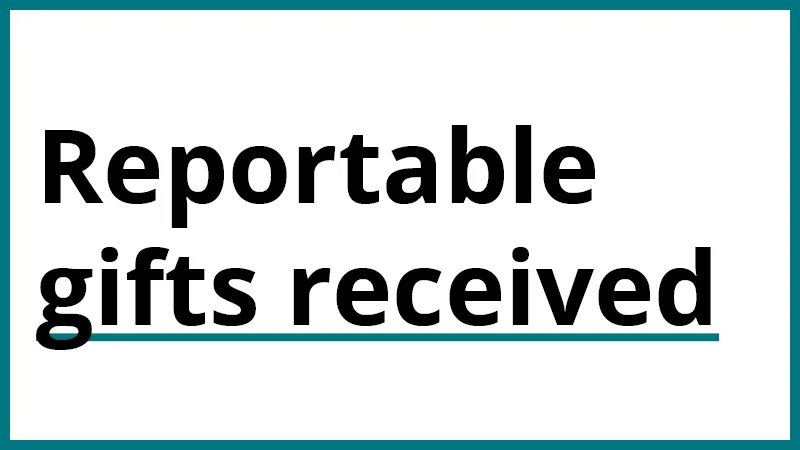 Reportable gifts received | Australian Government Department of Health ...
