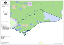 Gippsland (Vic) Primary Health Network (PHN) map – Modified Monash ...