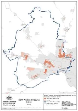 North Western Melbourne (Vic) Primary Health Network (PHN) map ...