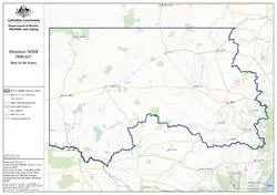 Western New South Wales Primary Health Network (PHN) map – topographic ...