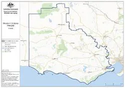 Western Victoria Primary Health Network (PHN) map – topographic ...