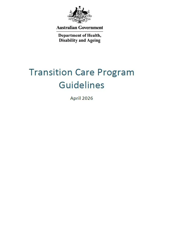 Transition Care Program Guidelines | Australian Government Department ...