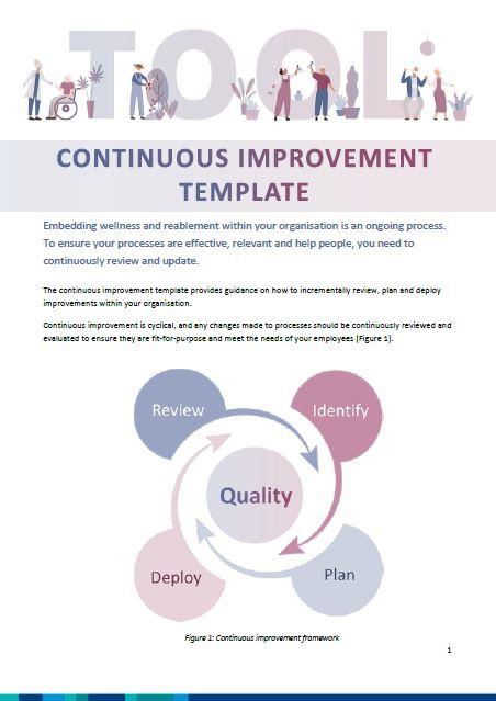 Continuous improvement template | Australian Government Department of ... Continuous improvement template | Australian Government Department of ...
