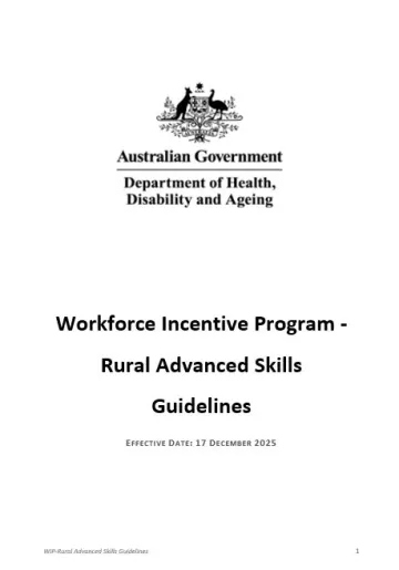 Apply for the Rural Advanced Skills Payment | Australian Government Department of Health ...