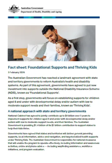 Thriving Kids | Australian Government Department of Health, Disability ...