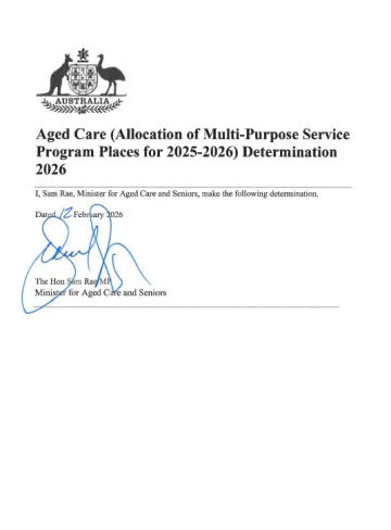 Multi-Purpose Service Program – Place Allocations | Australian ...