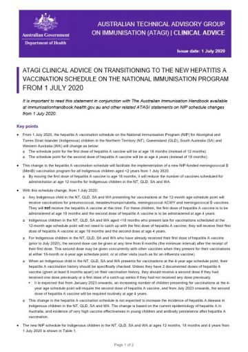 ATAGI clinical advice on hepatitis A vaccine | Australian Government ... ATAGI clinical advice on hepatitis A vaccine | Australian Government ...
