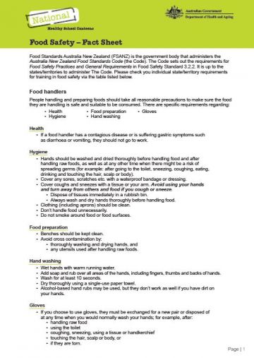 National Healthy School Canteens Food Safety Fact Sheet Australian national-healthy-school-canteens-food-safety-fact-sheet-australian