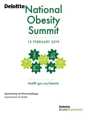 National Obesity Summit Summary Of Proceedings Australian